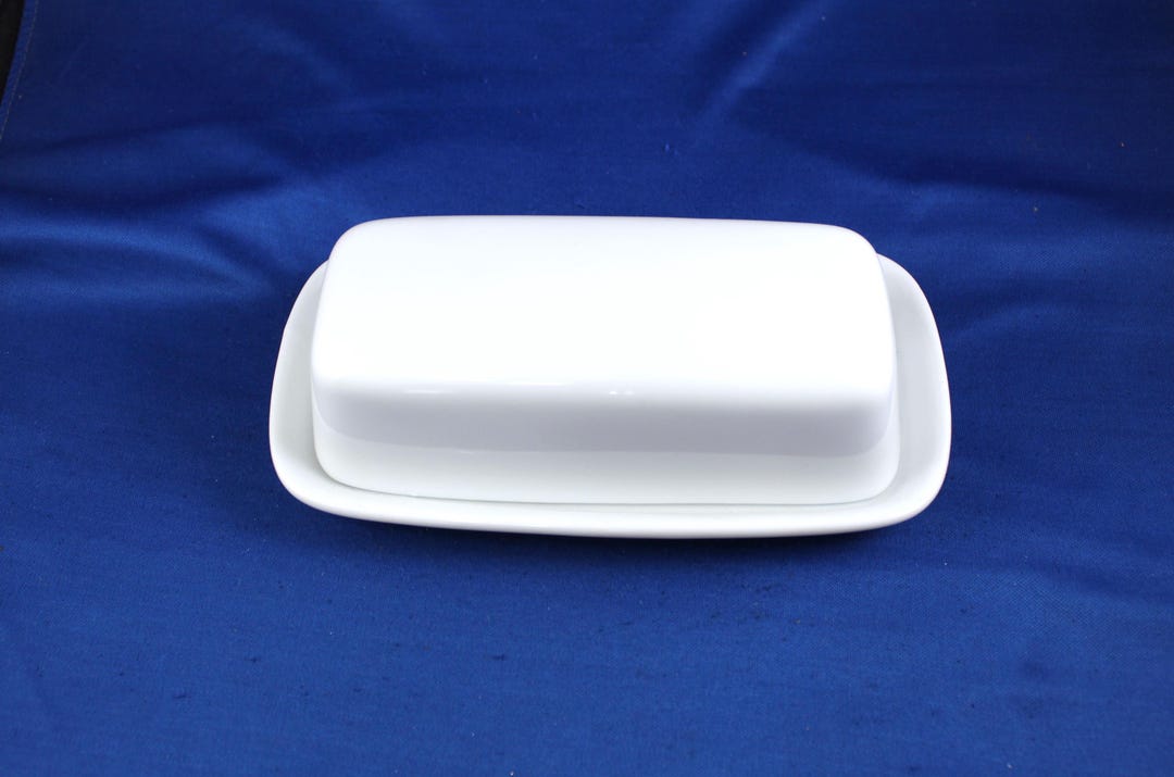 Vintage Corning Ware Milk Glass Butter Dish, Lidded Butter Dish, Kitchen Collectibles - Etsy