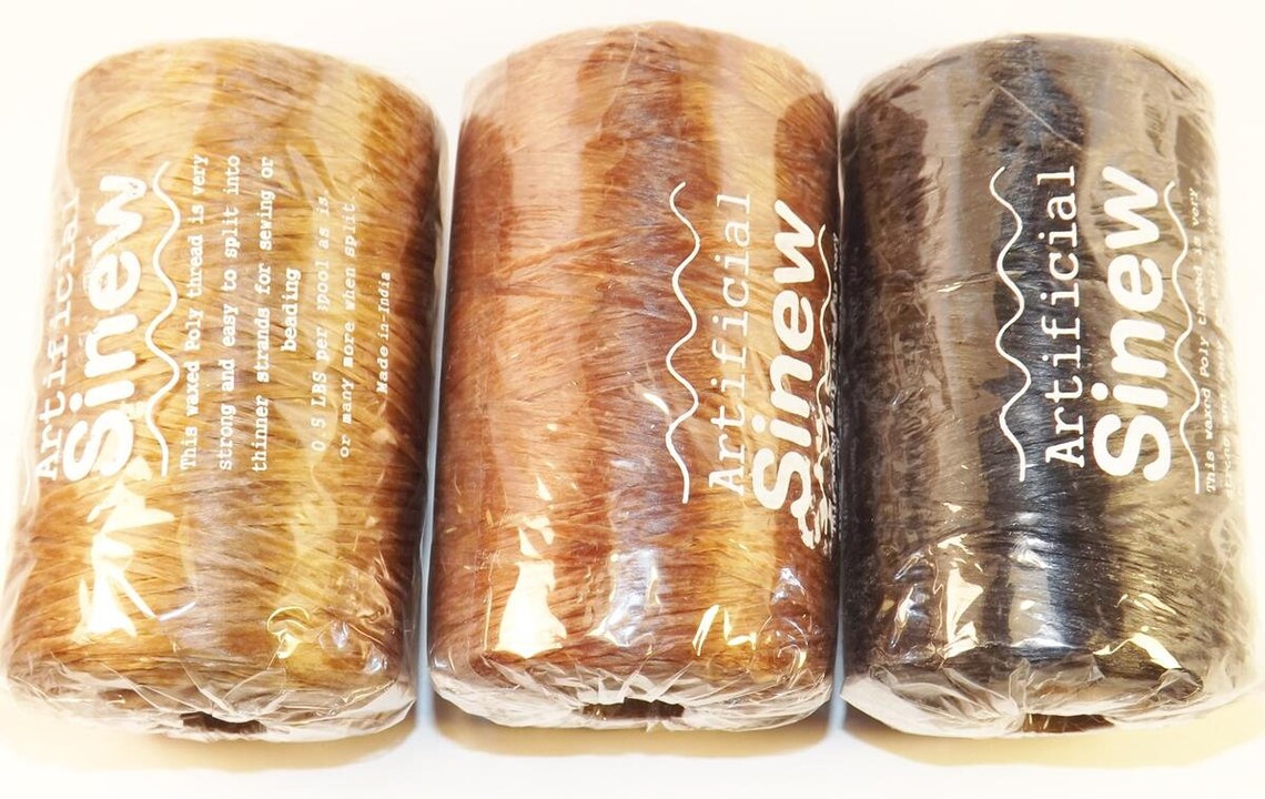 Artificial Black Sinew 70lb Strength 300 Yards 8oz Spool | Etsy