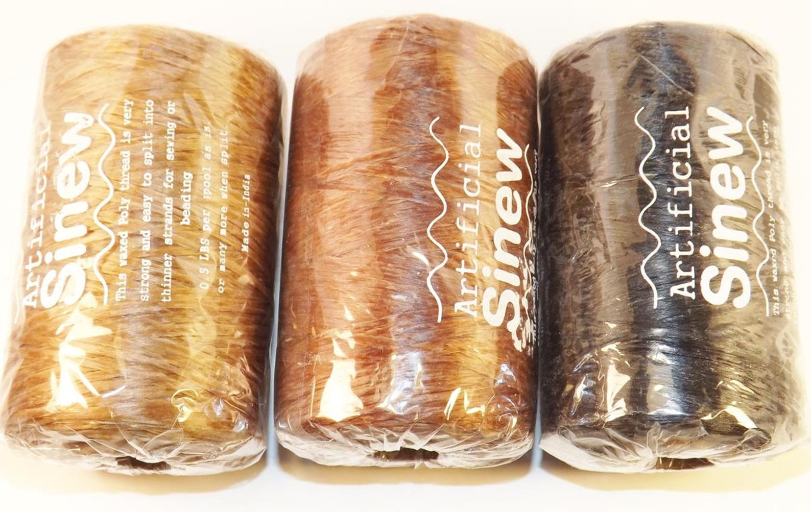 Artificial Black Sinew 70lb Strength 300 Yards 8oz Spool | Etsy