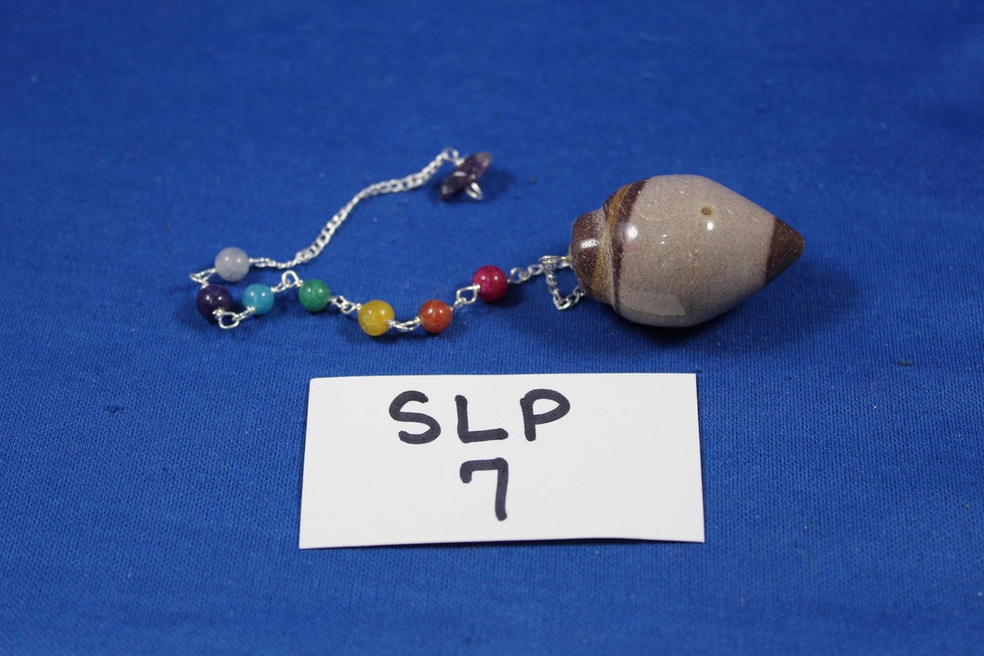 Shiva Lingam Pendulum, SLP7, Polished Stone Pendulum / Pendant, Chakra ...