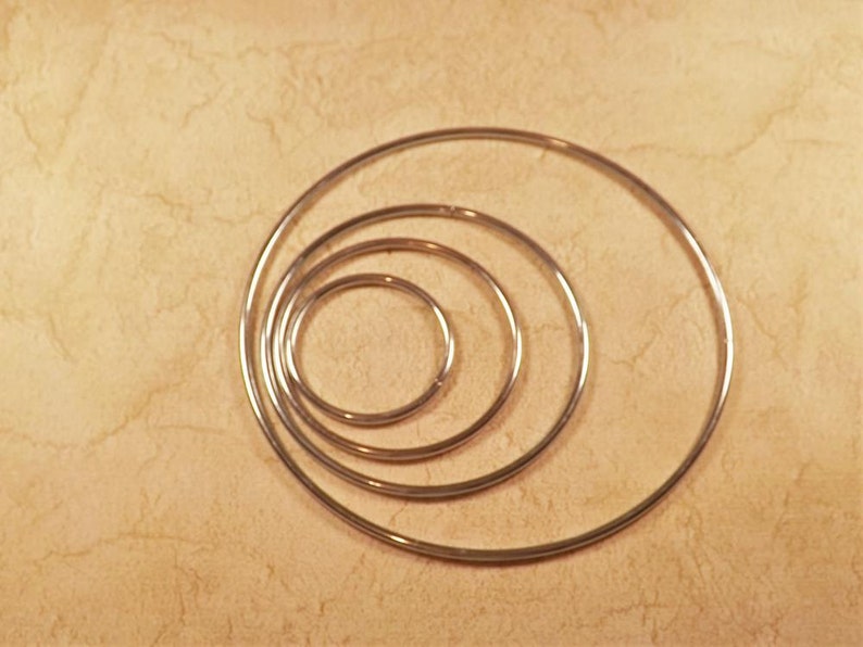 2 Inch Metal Rings Silver Tone Metal Qty of 10 Soldered - Etsy