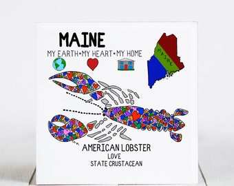 Maine State Symbols - Etsy
