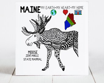 Maine State Symbols - Etsy