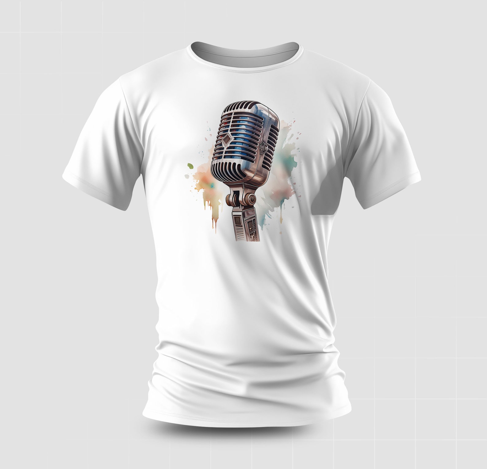 Iconic Microphone Splash - Etsy