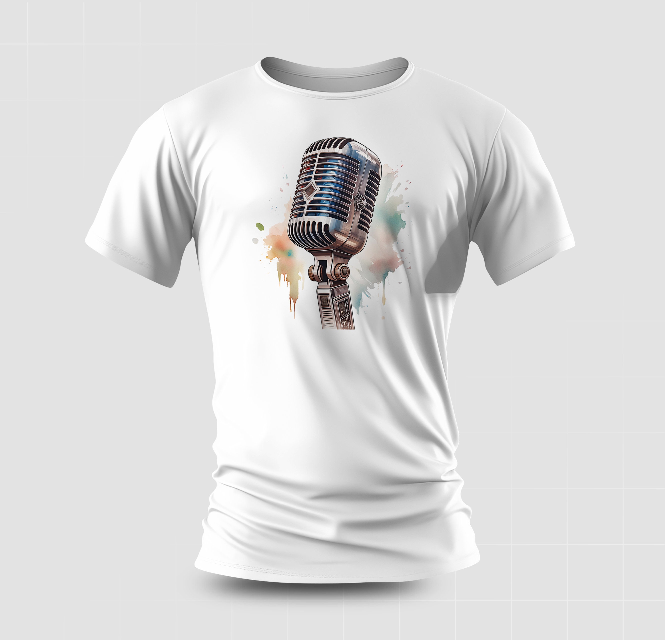 Iconic Microphone Splash - Etsy