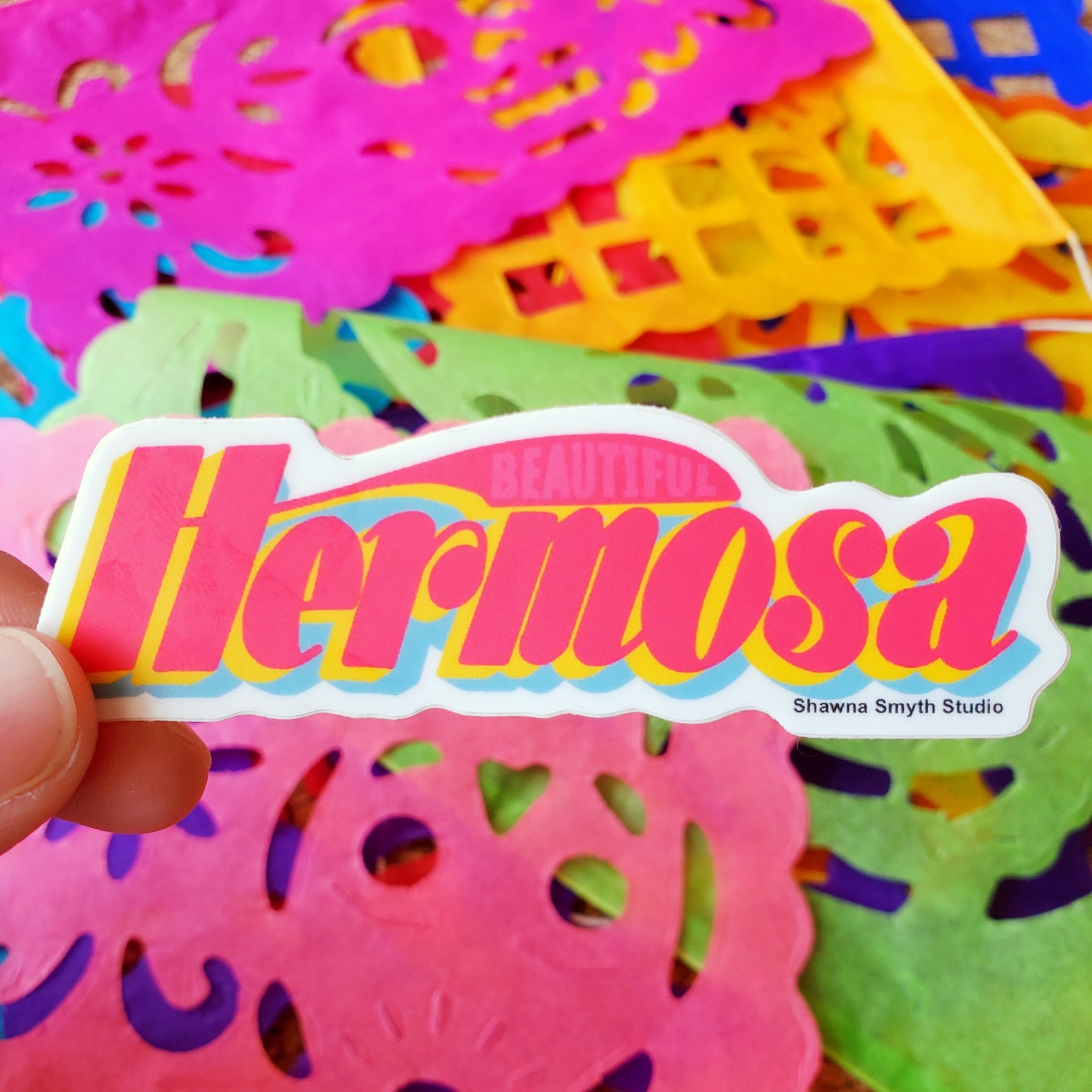 Hermosa (beautiful) Vinyl Sticker Gift for Friend, Waterproof Sticker ...