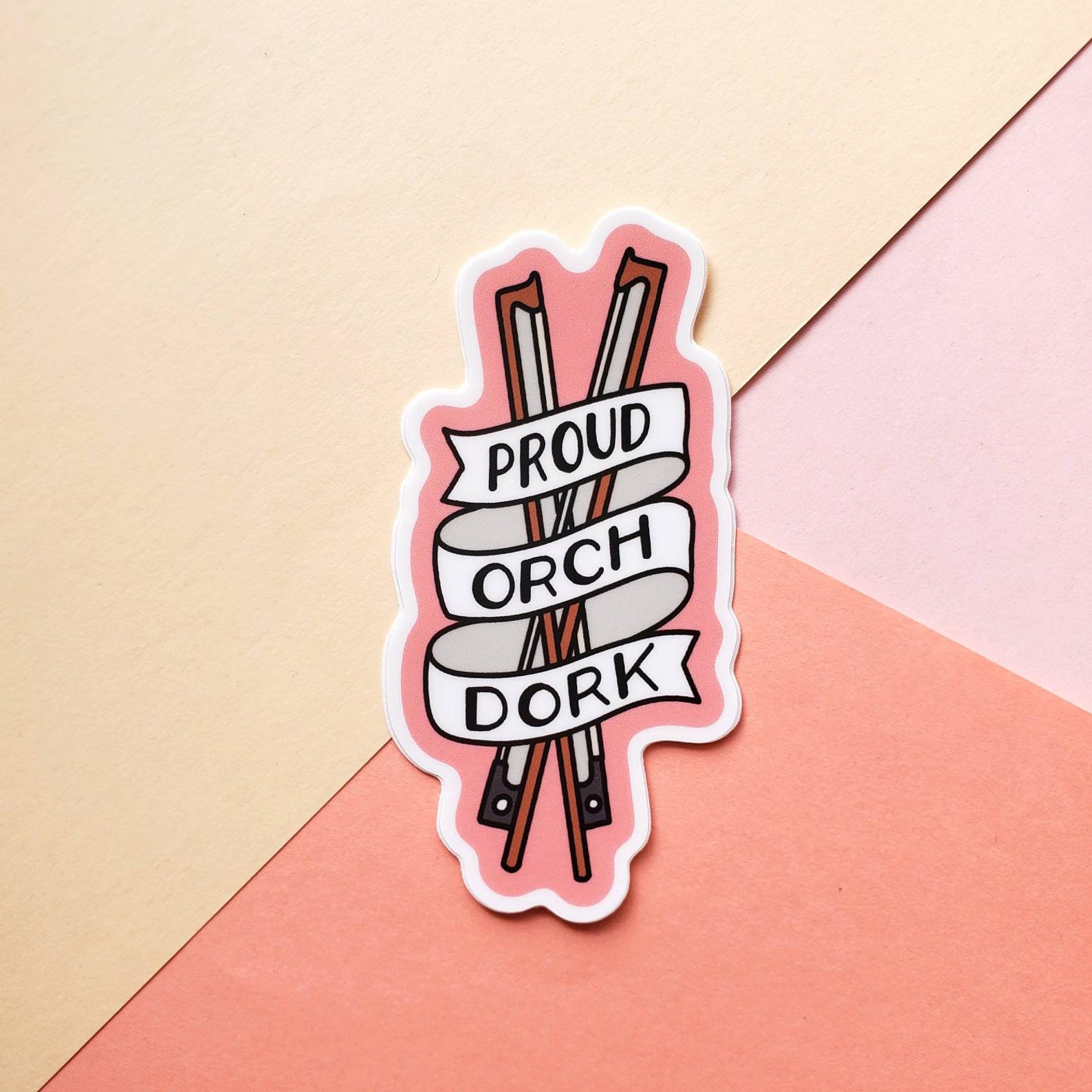 Orch Proud Orch Dork Orchestra Vinyl Sticker Gift for Friend ...