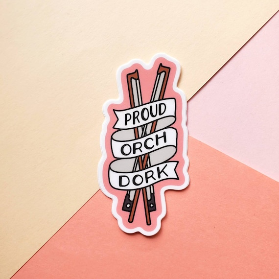 Orch Proud Orch Dork Orchestra Vinyl Sticker Gift for Friend | Etsy