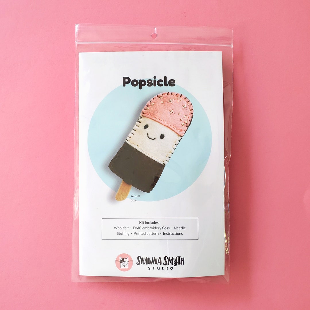 Popsicle DIY Felt Kit | Felt Toy DIY Kit | Craft Kit | Girls Night ...