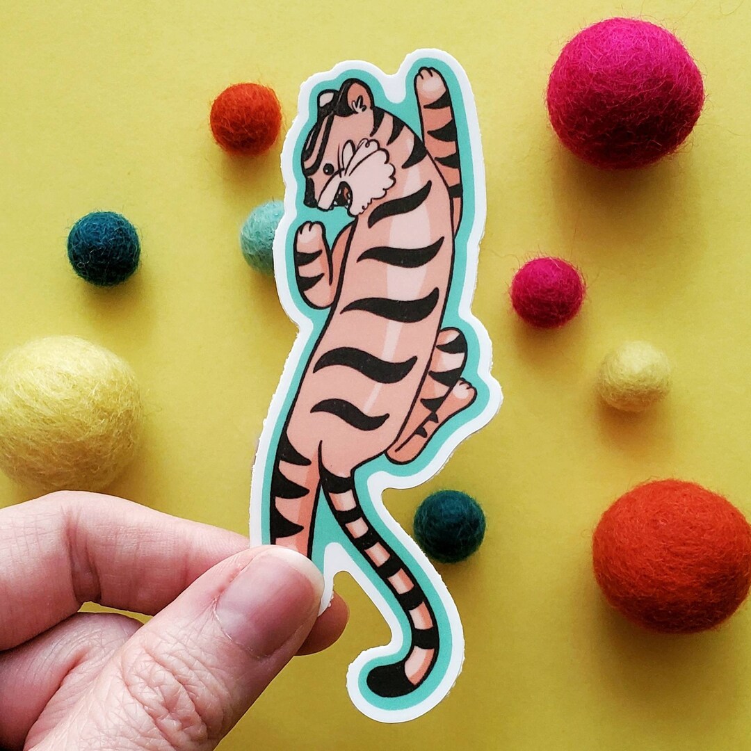 Tiger Vinyl Sticker Gift for Friend, Gift for Girlfriend, Gift for Wife ...
