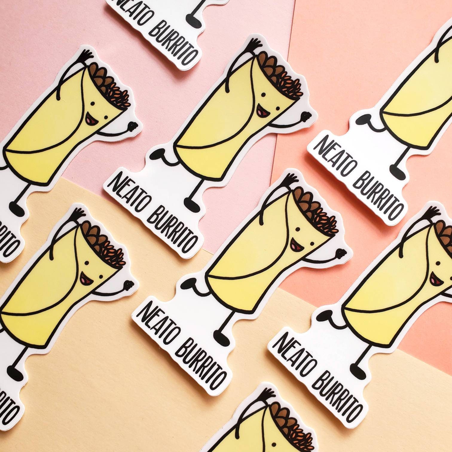 Neato Burrito Vinyl Sticker Gift for Friend Gift for - Etsy