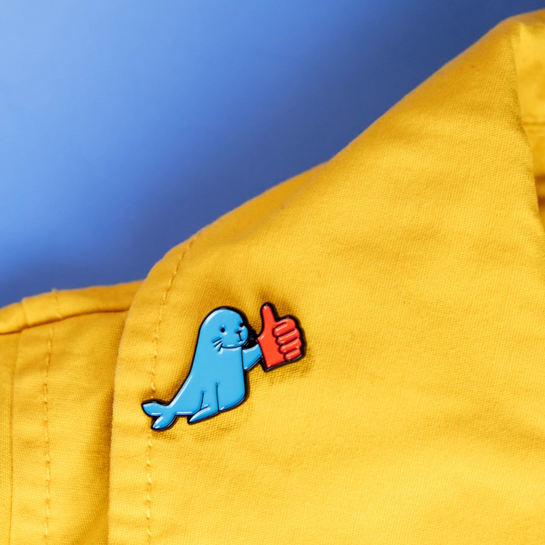Seal of Approval Enamel Pin - Lapel Pin Gift for Friend, Gift for ...