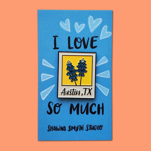 Texas Enamel Pin - Etsy