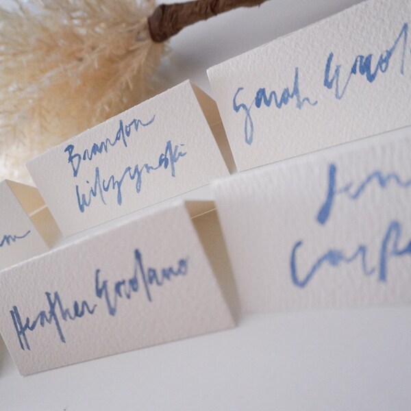 Watercolor Name Card - Etsy