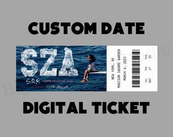 Sza Ticket - Etsy