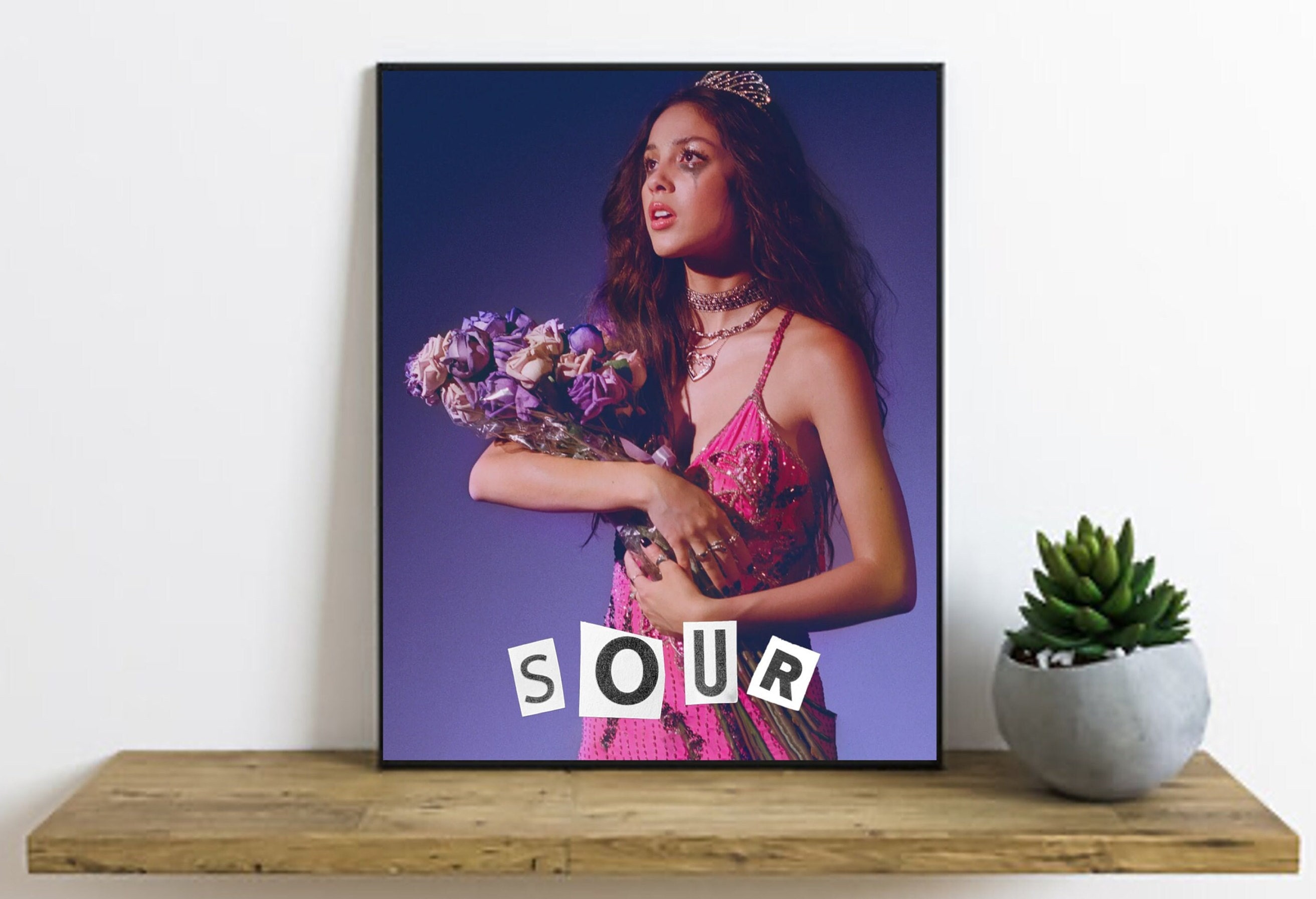 Olivia Rodrigo Sour Prom Poster Print Flower Queen Drivers