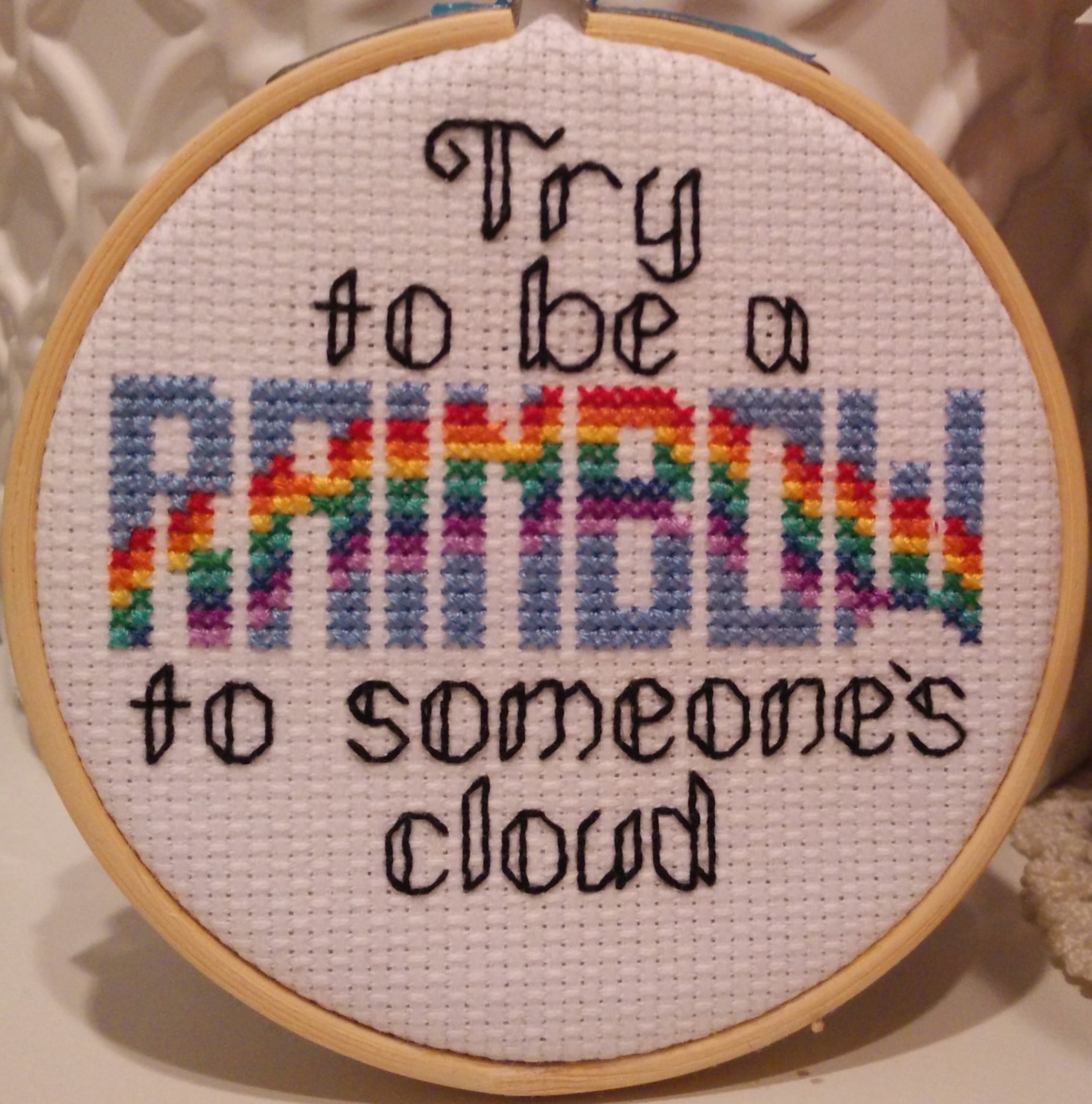 Try to Be a Rainbow to Someone's Cloud Maya Angelou - Etsy