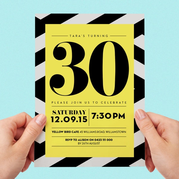 Personalised 70th Birthday Invites Man - Etsy