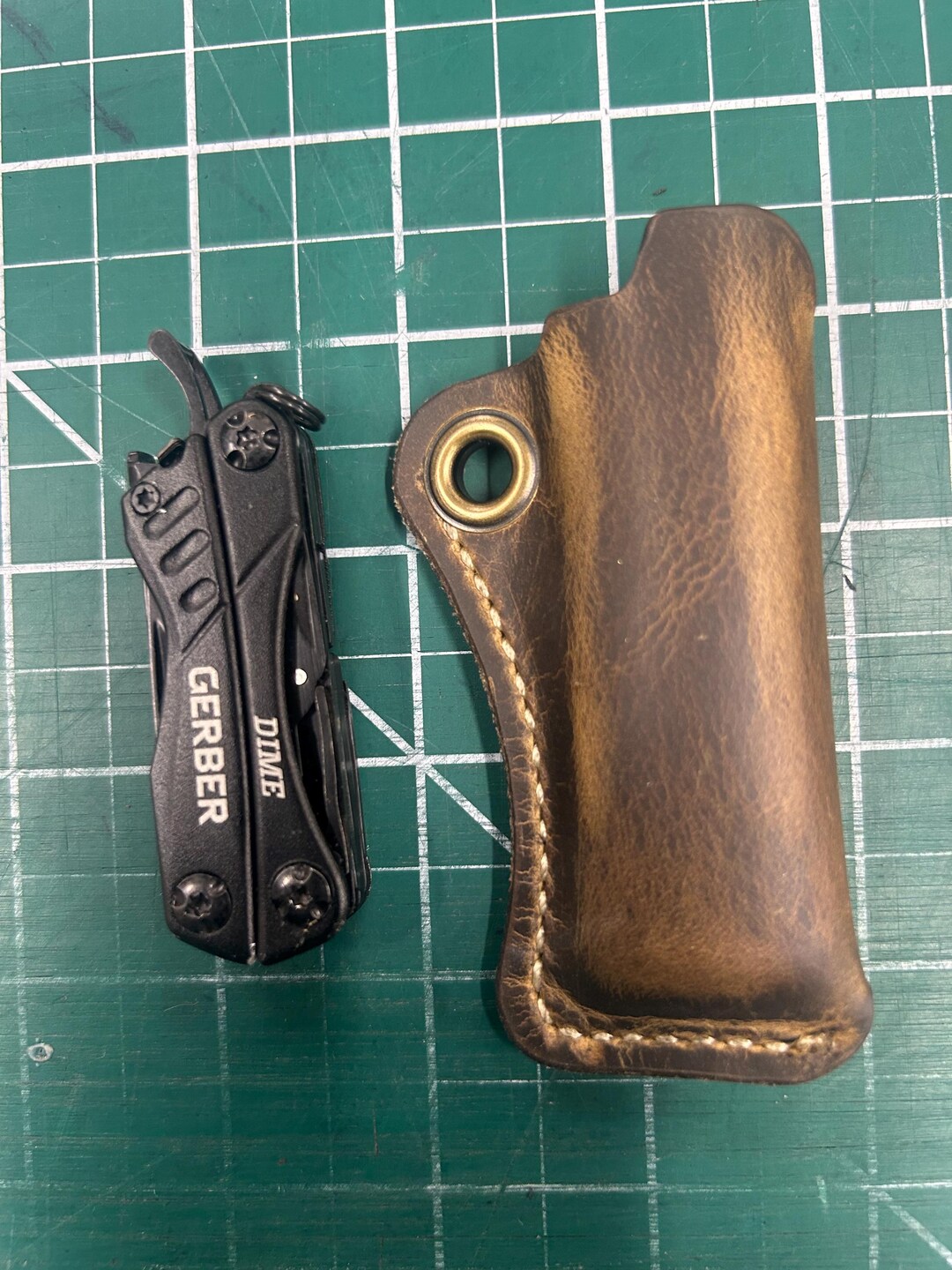 Leather Pocket Knife Slip for Gerber Dime Multi-tool Build Your Own ...