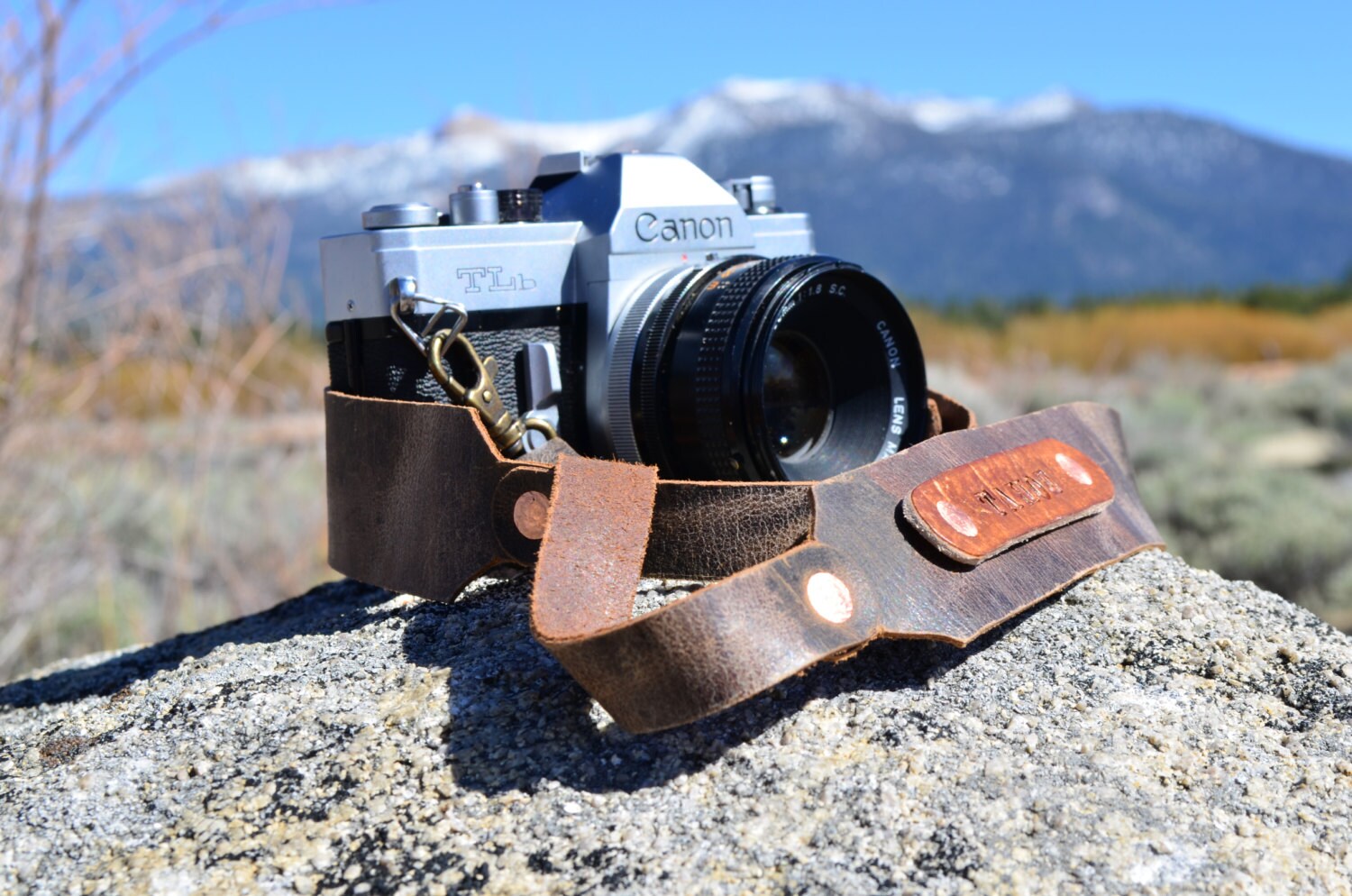 Personalized Oiled Leather Camera Strap by Tahoemade With | Etsy