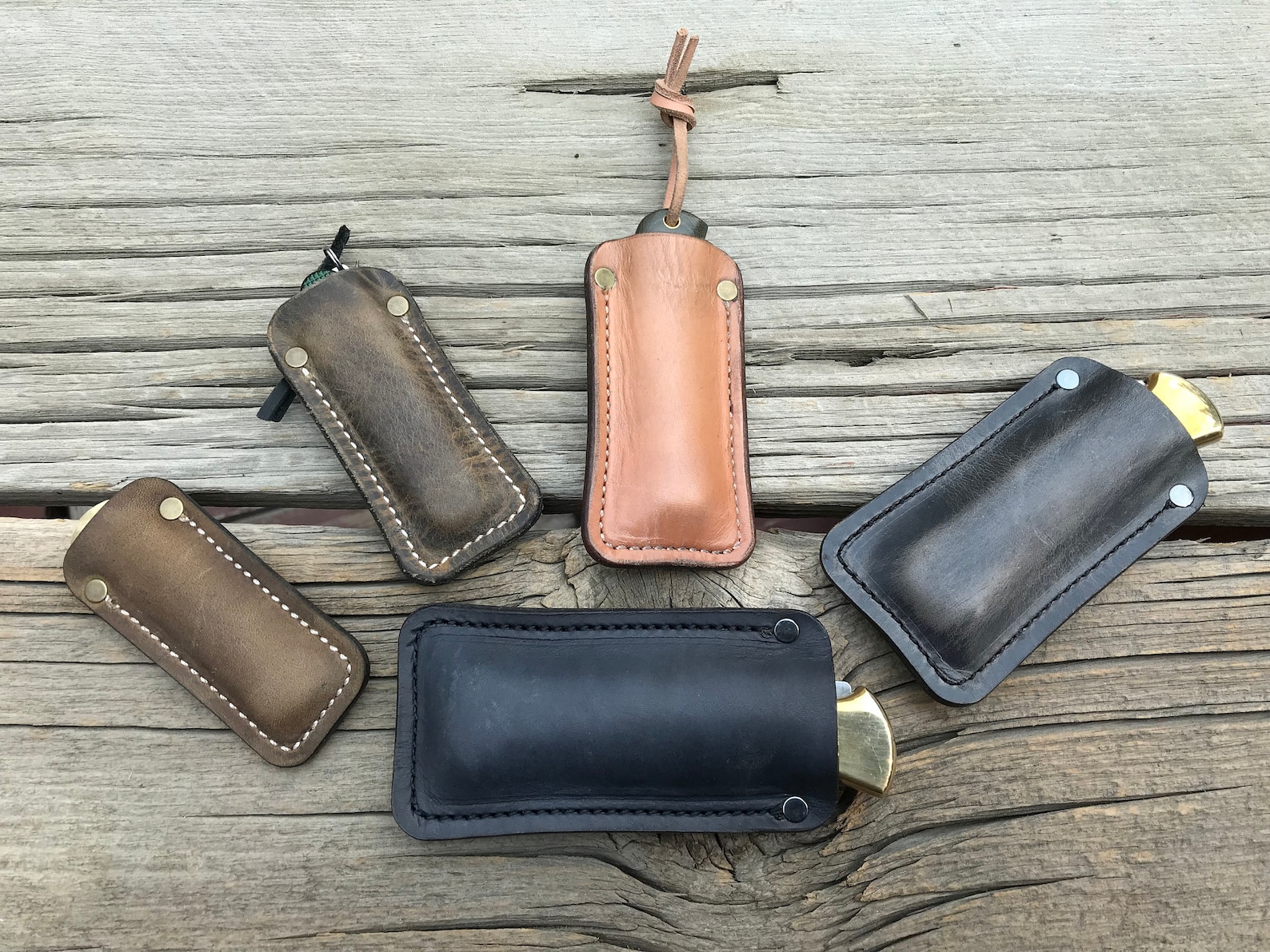Leather EDC Pocket Knife Slip - Build Your Own - Pick Your Leather ...