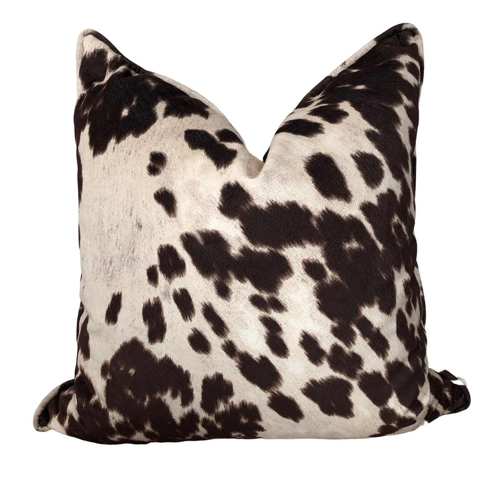 Suede Faux Cow Hide Pillow - Etsy