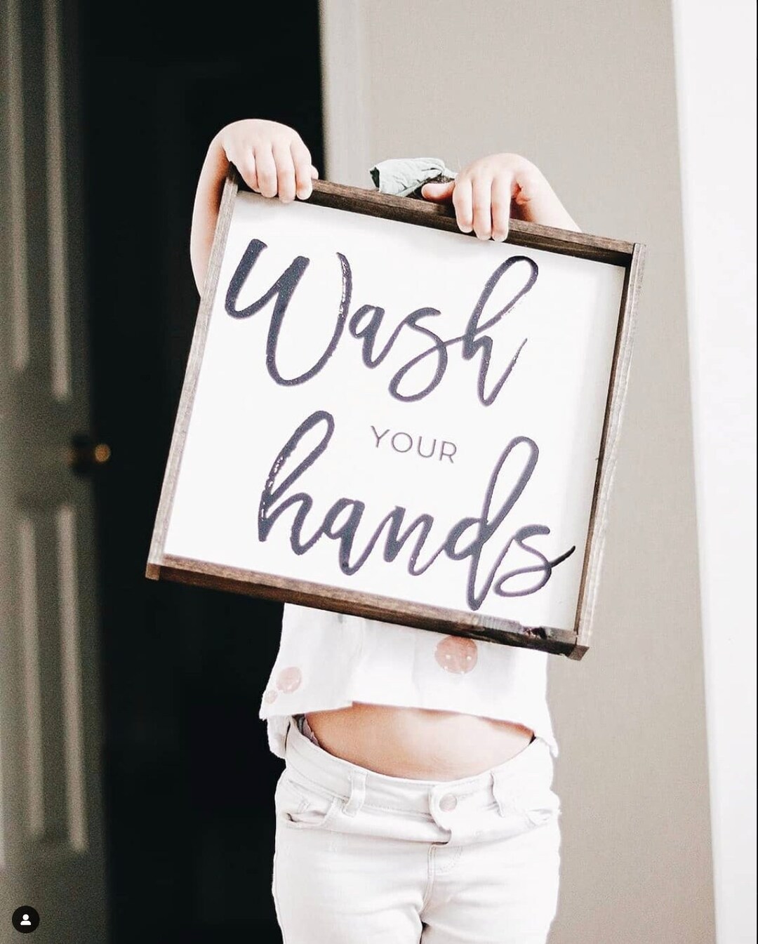 Wash Your Hands Wood Sign | Bathroom Wall Art | Bathroom Prints | Kids ...