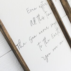 Even After All This Time Matching Pair of Wood Signs | Gallery Wall ...