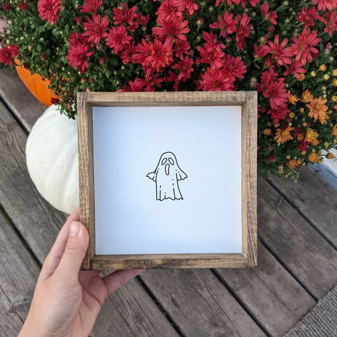 Ghost Print | Framed Ghost Print | Ghost Wood Sign | Ghost Print ...