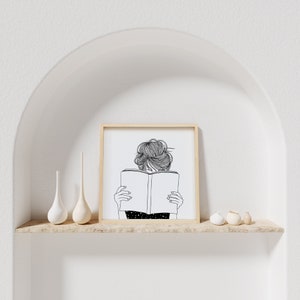 Reading Silhouette Wood Sign | Farmhouse Style Framed Wood Wall Art ...