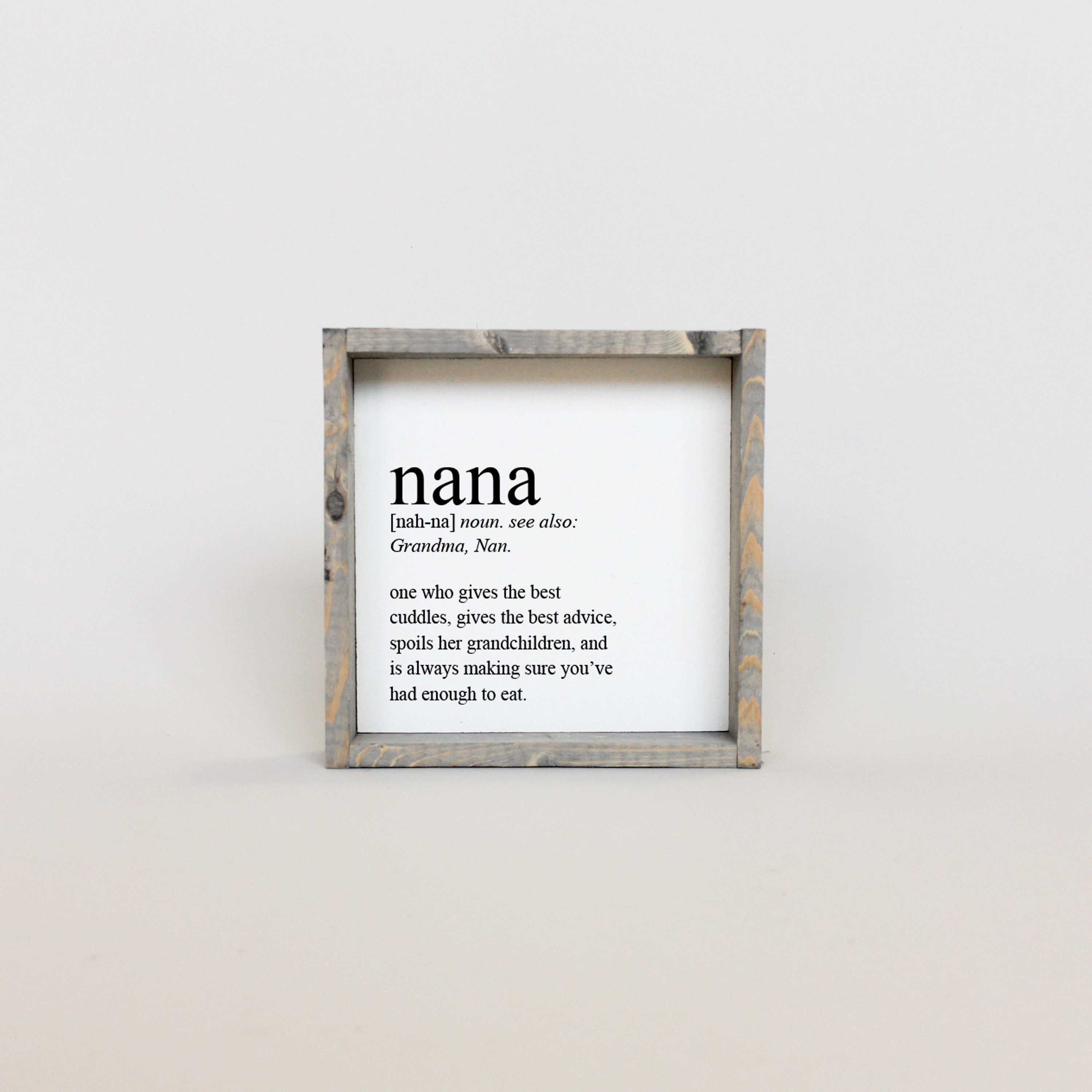 Nana Definition Framed Mini Wood Sign - Etsy