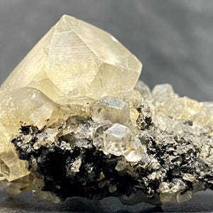 Calcite Crystals on Matrix Annabel Lee Mine, Hardin Co., Illinois, USA ...