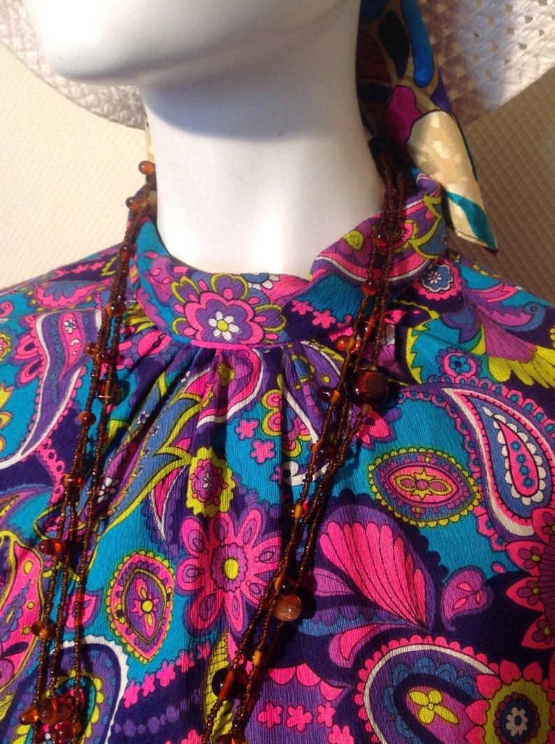 1960's/70s Psychedelic Paisley Peter Max - Etsy