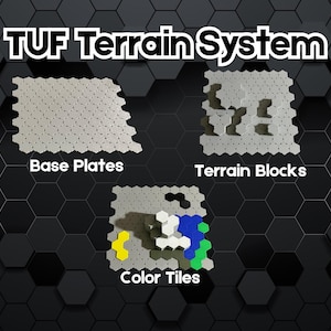 1" Modular Hex Terrain - Baseplate Pieces - Etsy