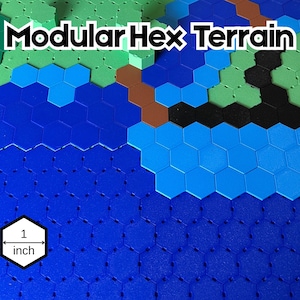 1" Modular Hex Terrain - Baseplate Pieces - Etsy