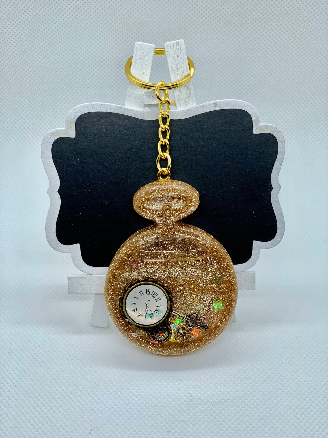 Time Piece Shaker Key Ring - Etsy