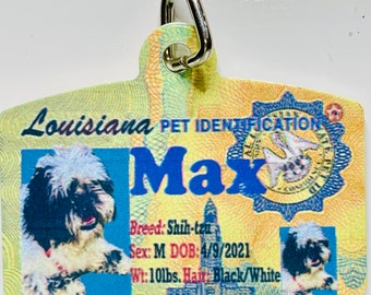 Dog Drivers License Tag - Etsy
