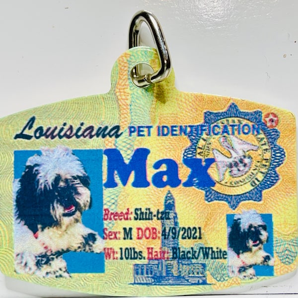 Dog Driver License - Etsy