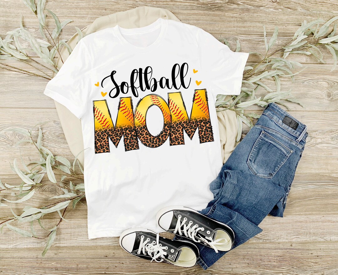 Leopard Softball Mom Shirt Game Day Softball Mama Shirt Gift - Etsy