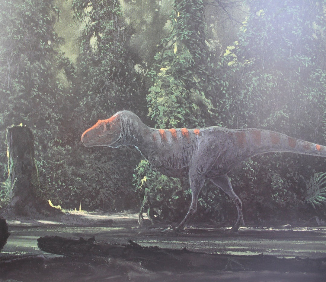 Daspletosaur by Doug Henderson, Scheele Fine Arts Dinosaur Art Print - Etsy