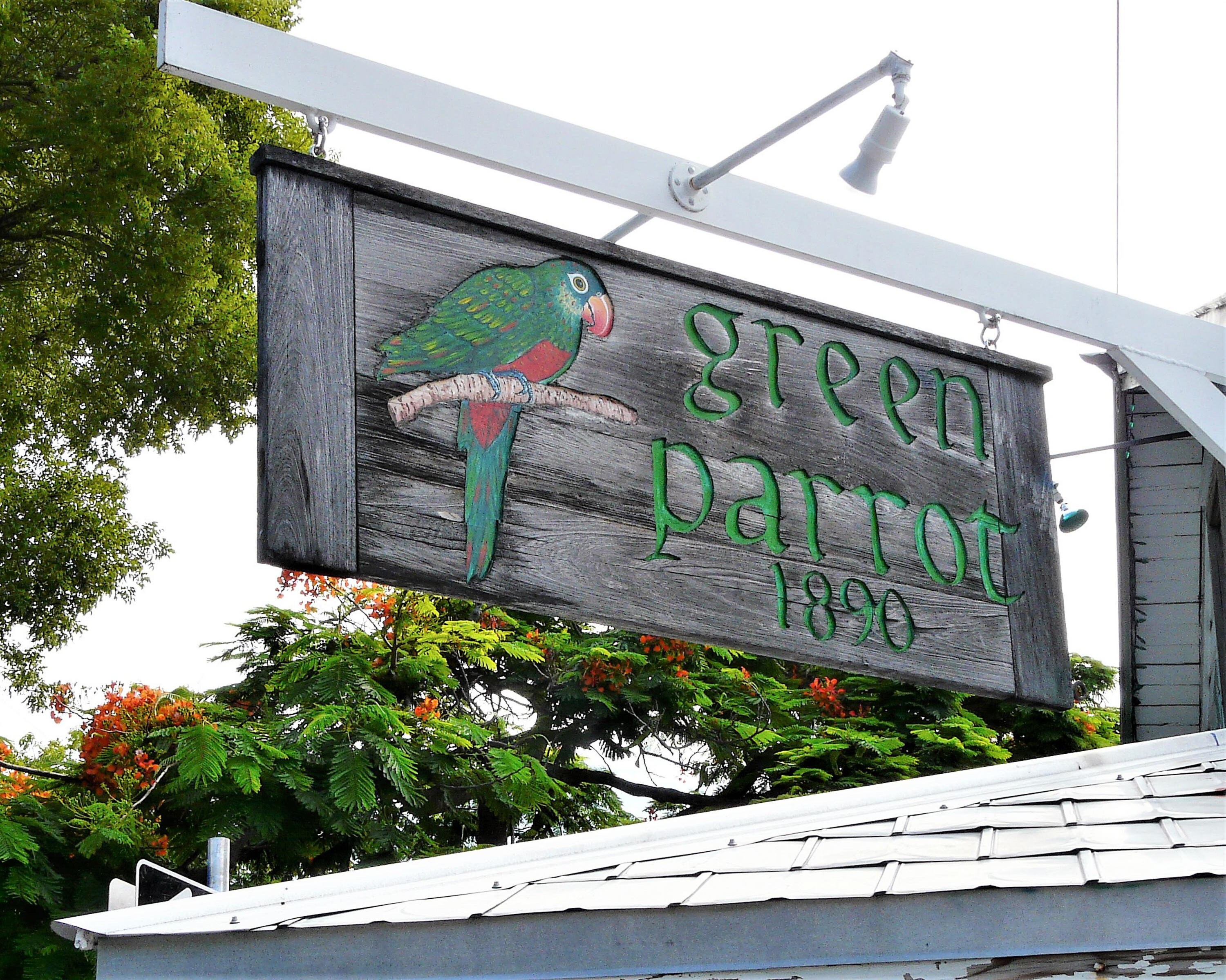 Green Parrot Sign Key West - Etsy