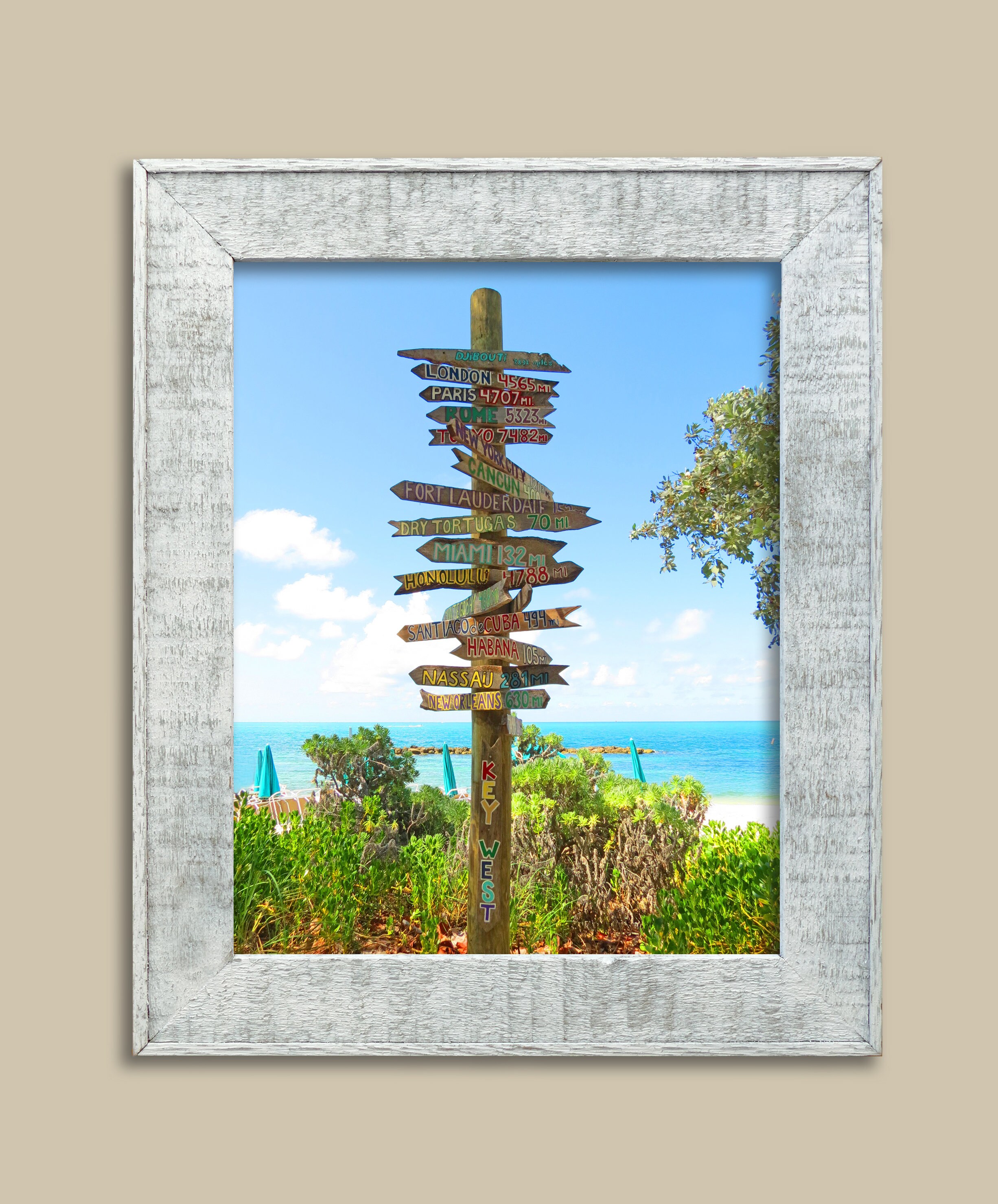 Key West Sign Post - Etsy