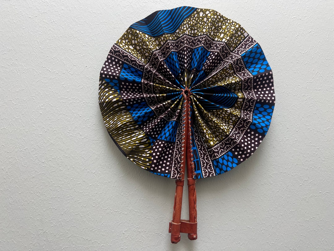 Handmade African Print Hand Fan - Etsy