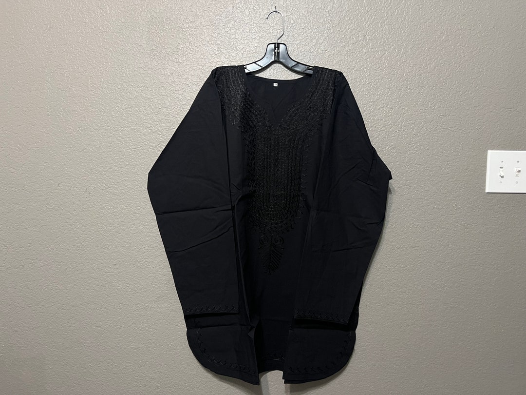 African Clothing for Men Long Sleeve Small-7x Black - Etsy