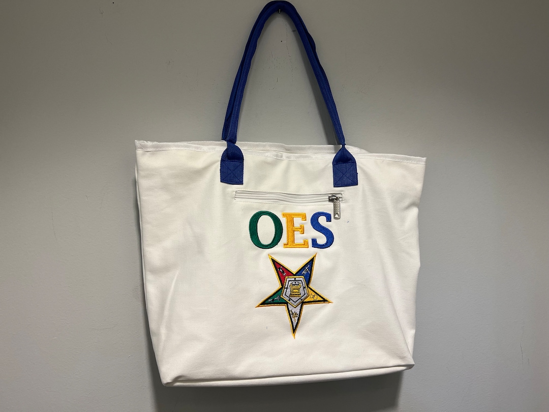 The Order of the Eastern Star Embroidered Tote Bag 19''X14'' - Etsy