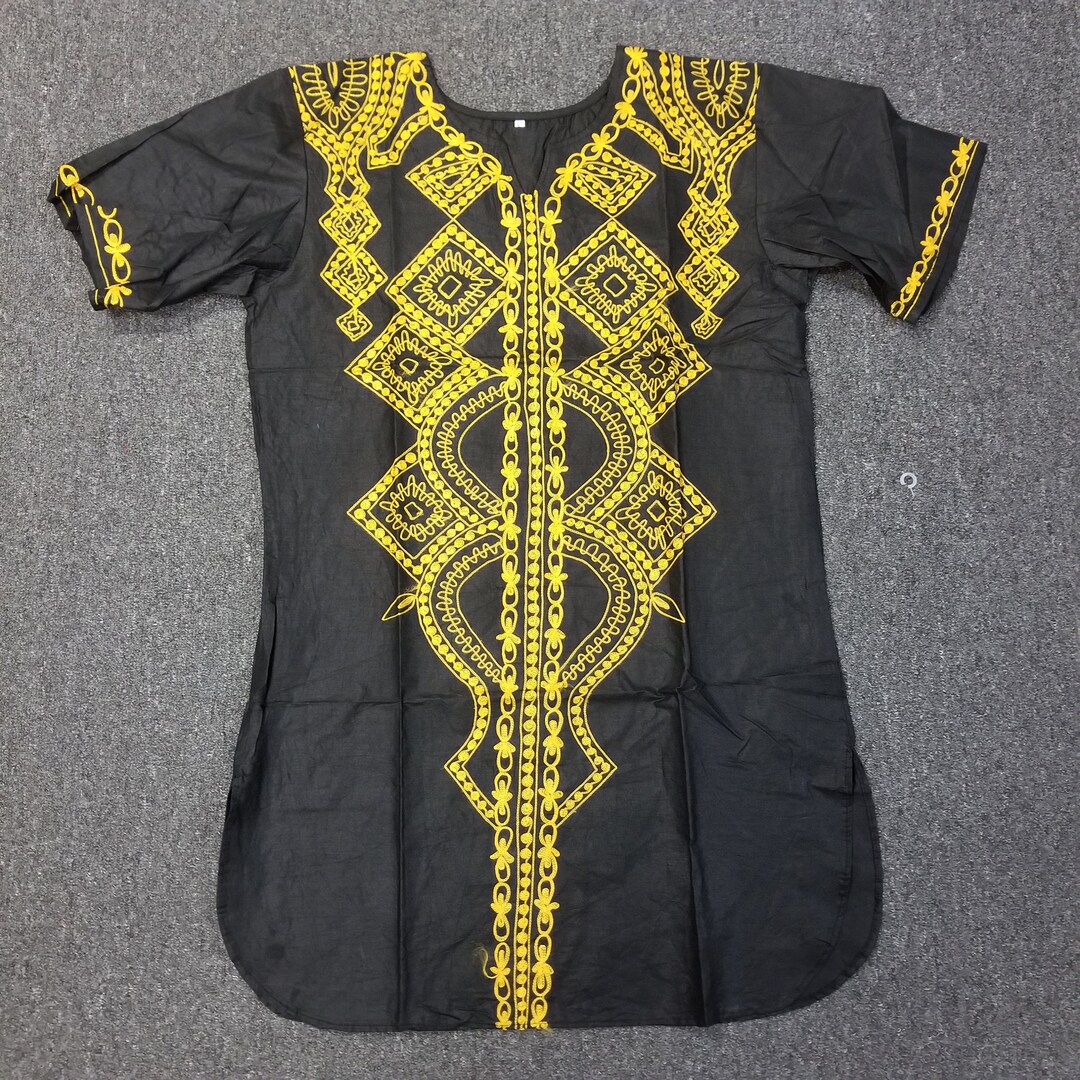 Embroidered African Clothing for Men/ Women -dashiki S-7X Black - Etsy