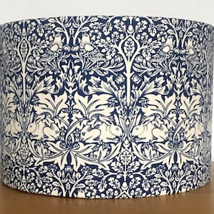 Brer Rabbit Navy William Morris Brother Blue Lampshade 40cm 30cm 25cm ...