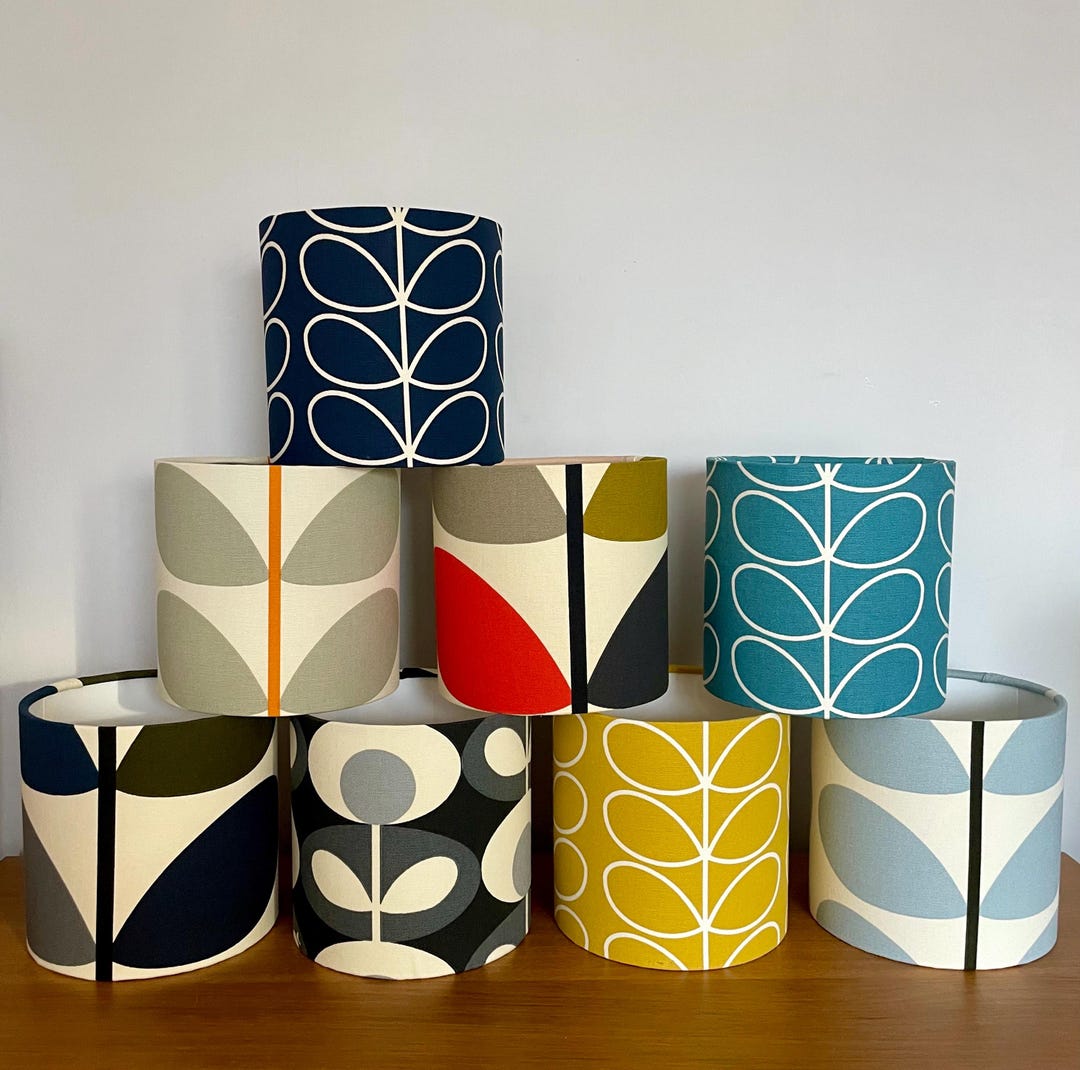 Retro Scandi Lampshade 15cm X 15cm Bedside Table Small Ceiling Pendant ...