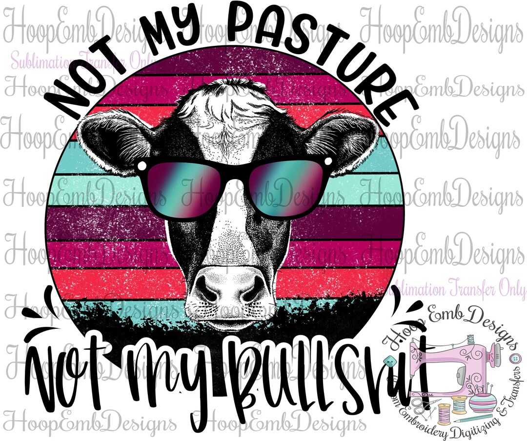 Cow Sublimation Transfer, Ready to Press, Farm Animal Transfers, Custom ...