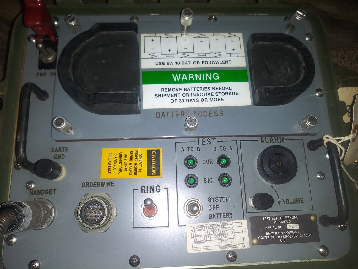 Military Radio Phone Set Army Encrypted Radio TS-3647/G - Etsy